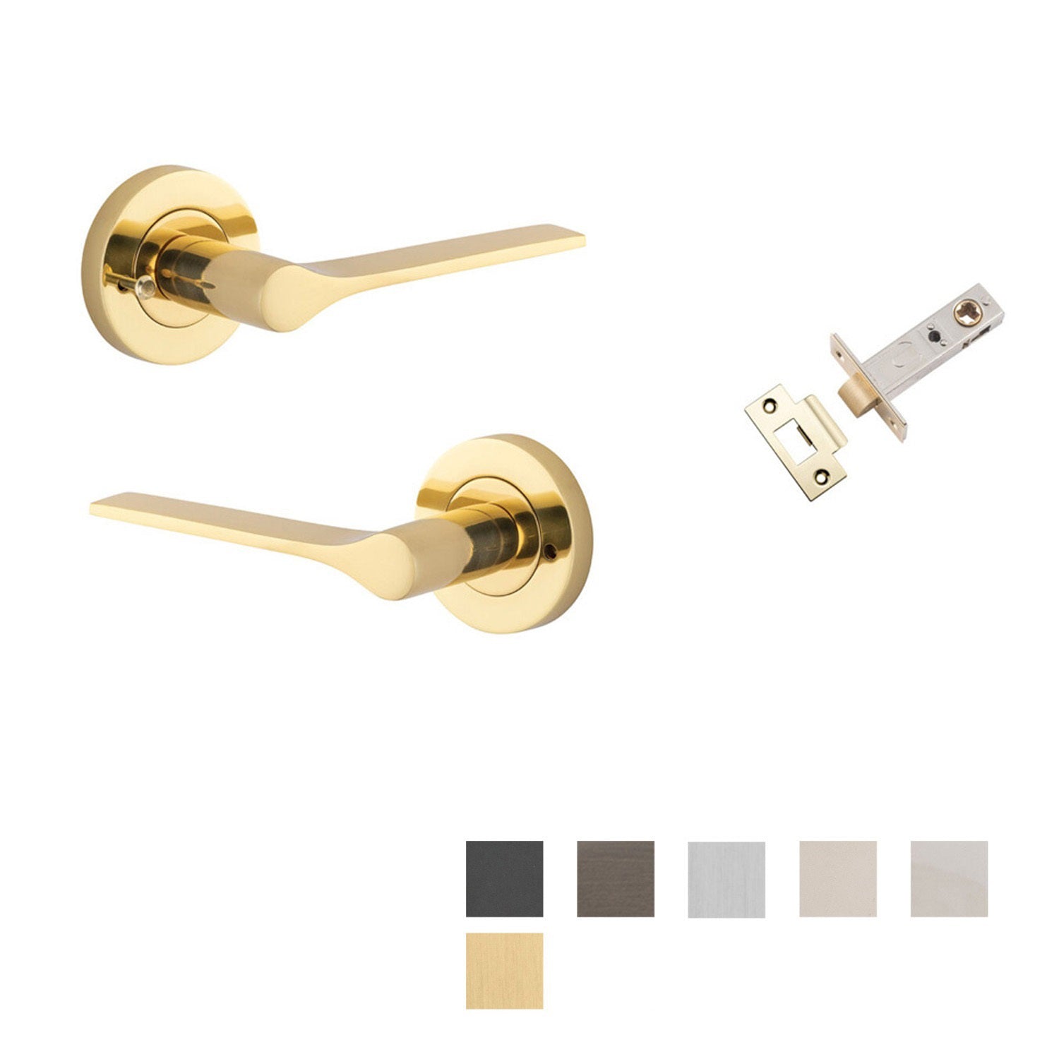 Iver Como Lever on Round Rose Inbuilt Privacy Kit -Available in Various ...