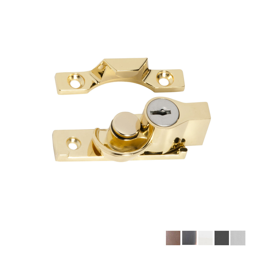 Tradco Key Operated Narrow Locking Sash Fastener - Available In Variou ...