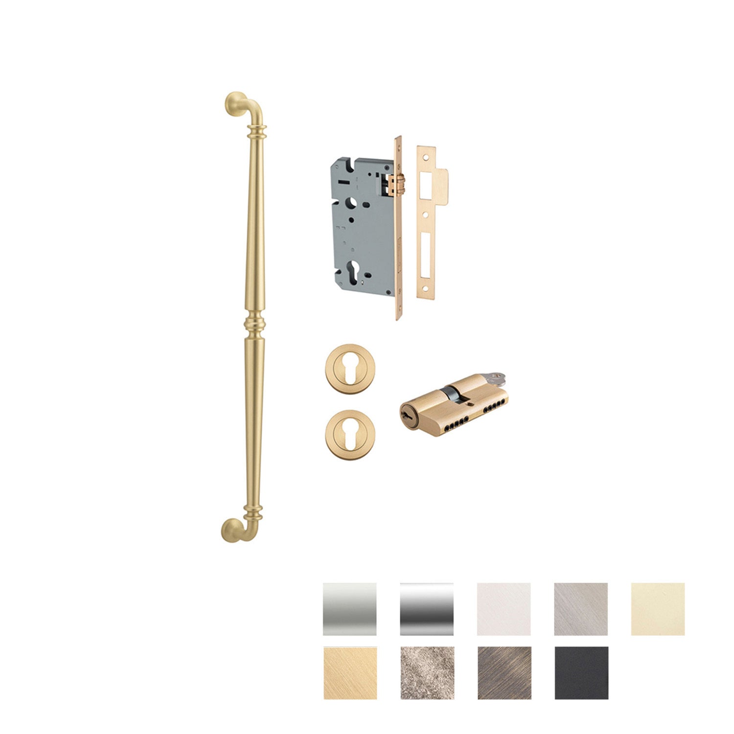 Iver Sarlat Pull Handle Entrance Kit Key/Key 600mm | Keeler Hardware