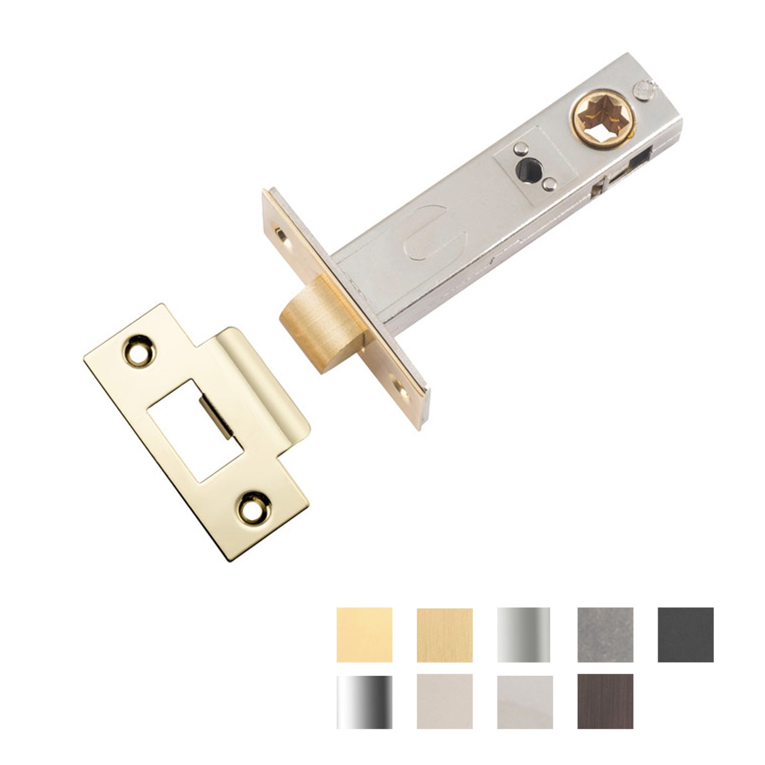 Iver Hard Sprung Split Cam Tube Latch - Available in Various Finishes ...