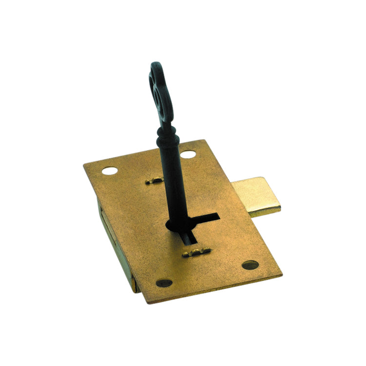 Tradco 4003 Cupboard Lock Brass 76x37mm |Free Shipping | SCL Locks ...