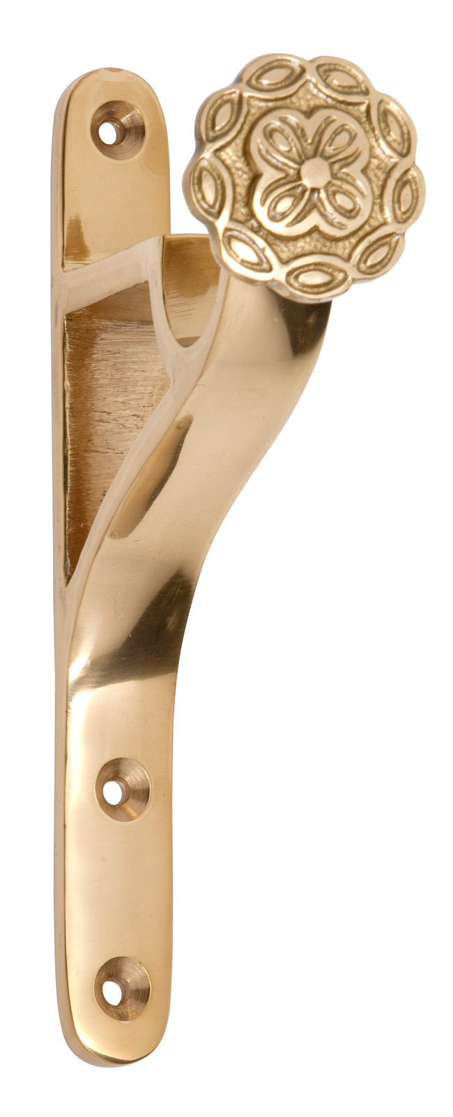 Tradco 4600PB Curtain Bracket End 19mm Polished Brass |Free Shipping ...