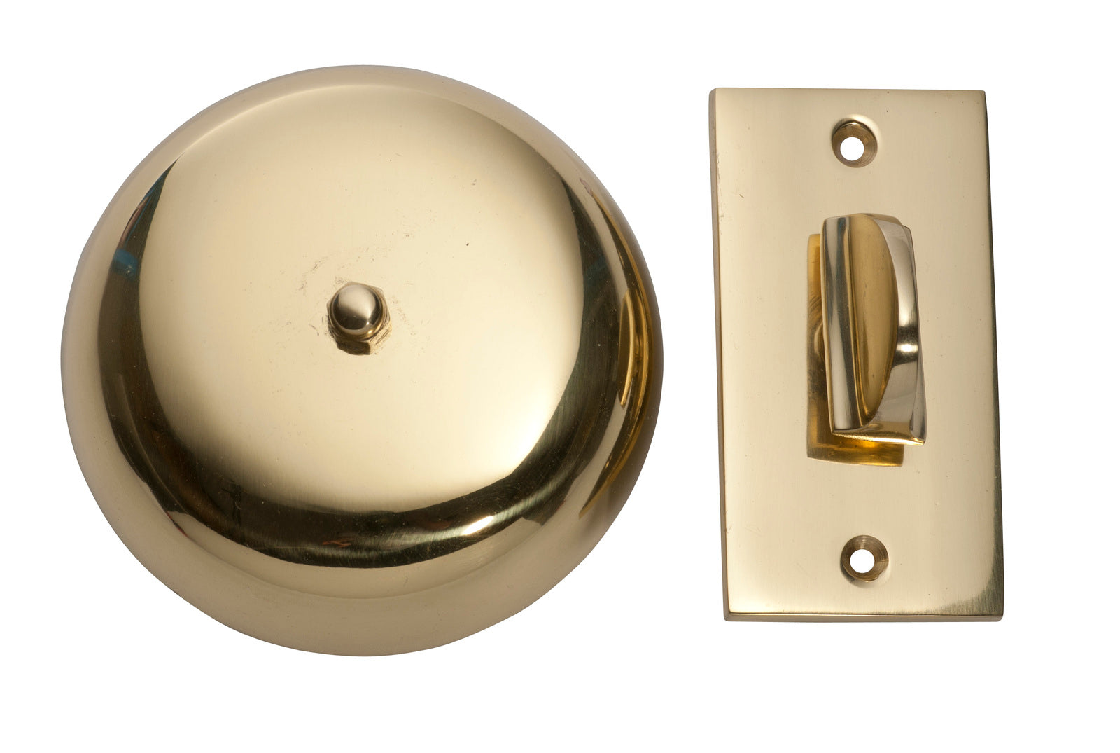 Tradco 5514PB Turn Bell Polished Brass |Free Shipping | SCL Locks ...