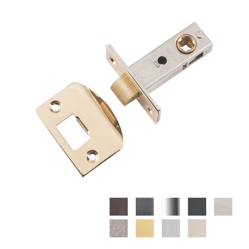 Tradco Split Cam Tube Latch 60mm Rumbled Nickel 6216 | Keeler Hardware