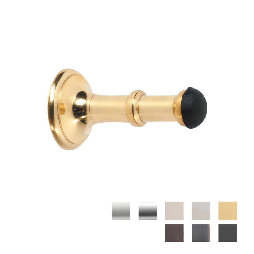 Tradco Small Concealed Fix Door Stop Polished Brass 80mm 1514 | Keeler ...