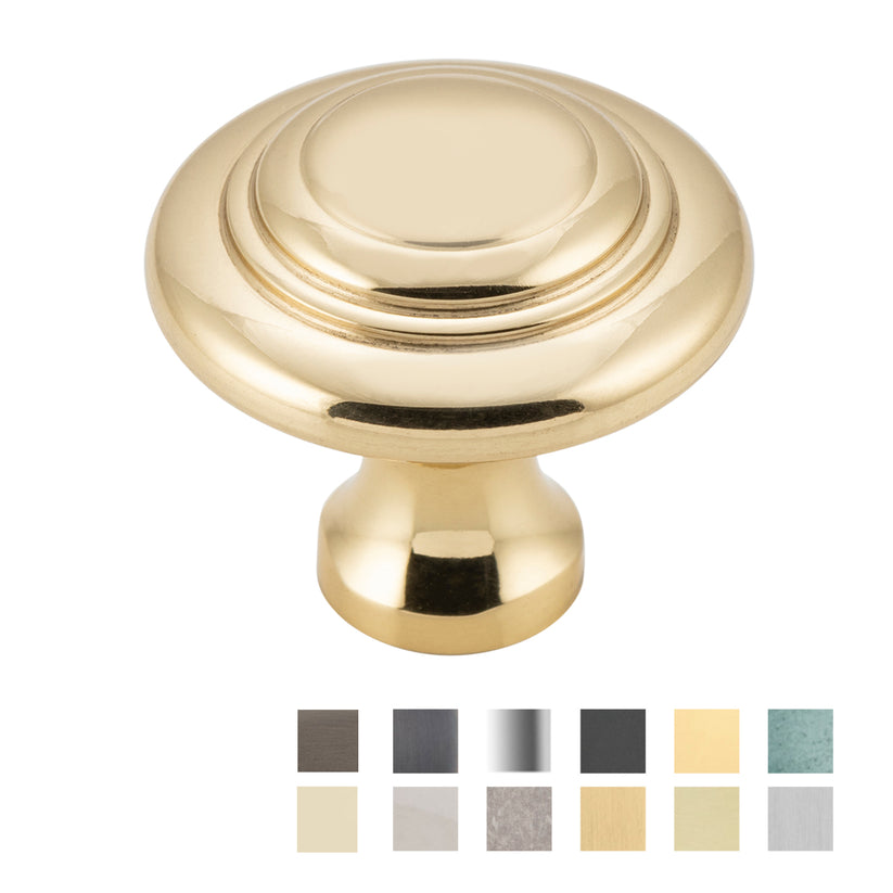 Tradco Domed Cupboard Cabinet Knob - Available In Various Finishes and ...