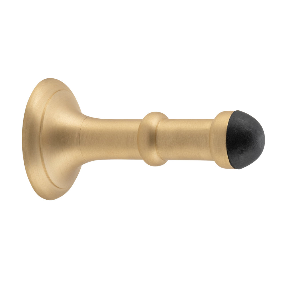 Tradco Small Concealed Fix Door Stop Polished Brass 80mm 1514 | Keeler ...