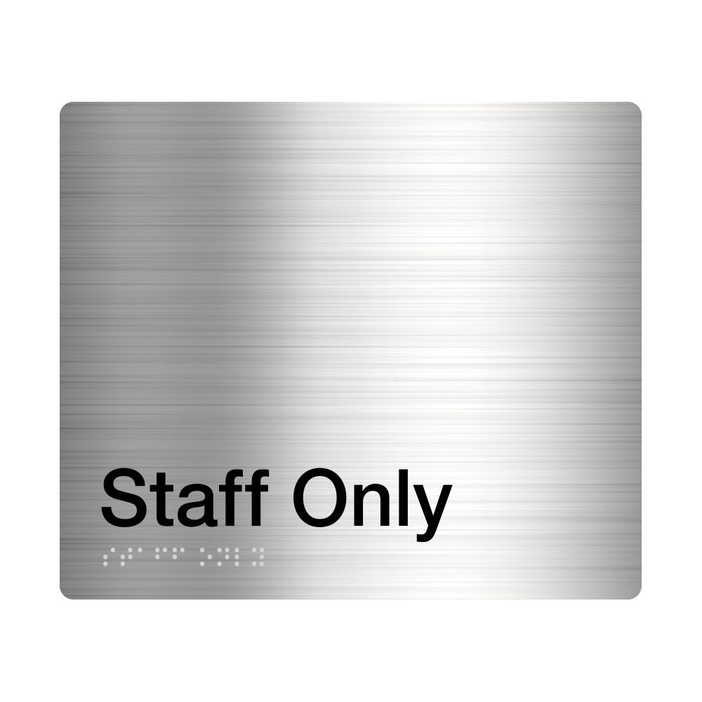 Tim The Sign Man Staff Only Stainless Steel SO-SS | Keeler Hardware