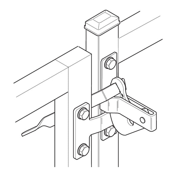 Elgate Gate D-Latch Striker Handle General-Purpose Zinc Plated DLKC ...