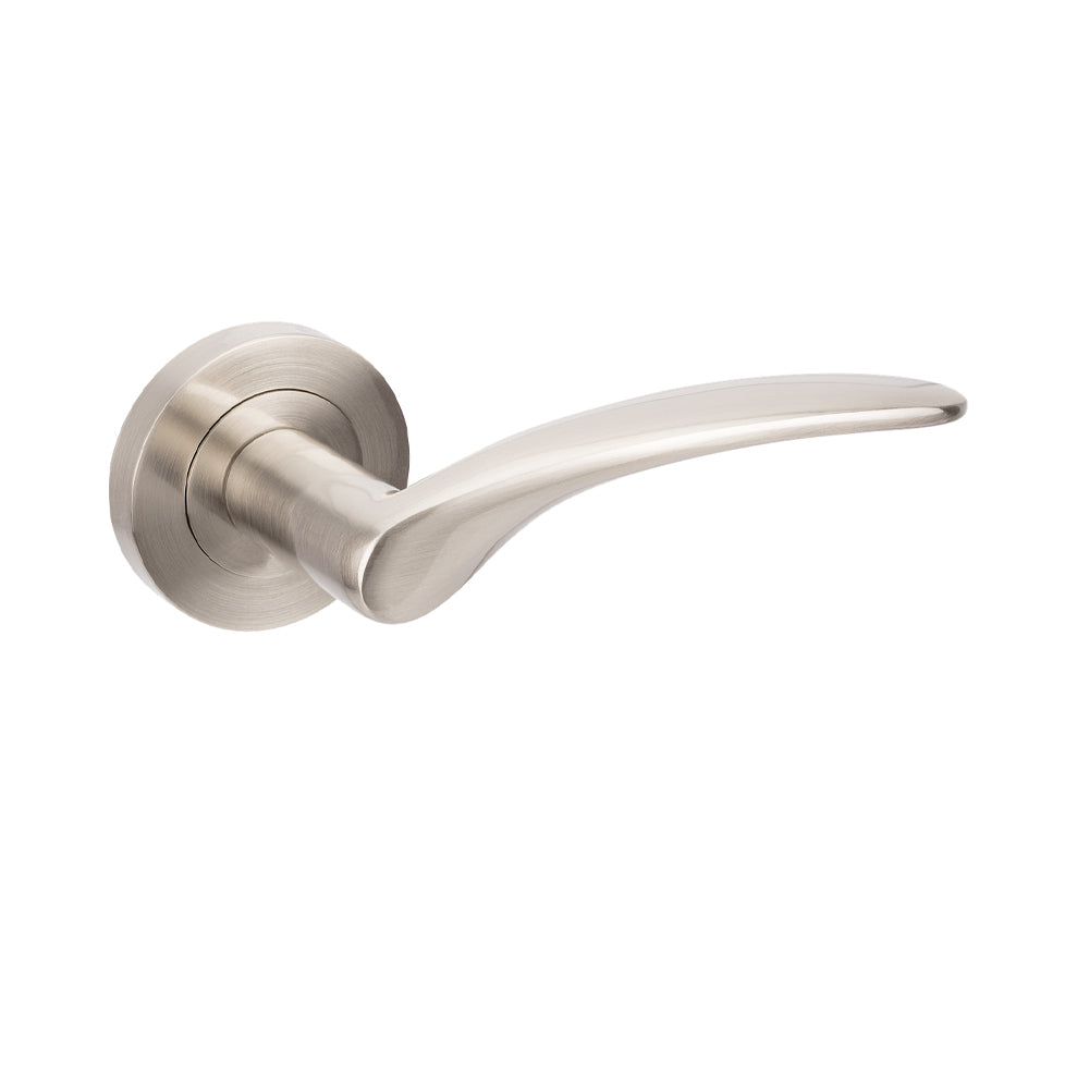 Zanda Apollo Door Handle Lever Set Brushed Nickel | Keeler Hardware